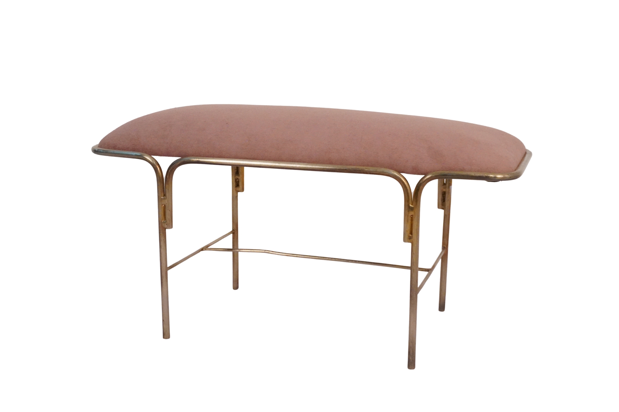 Iron Forged bench with fabric seat – smileinteriors